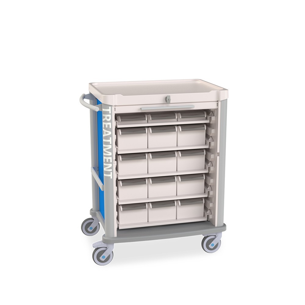Eolis® Modular Cart General Cart with Drawers. | Teal