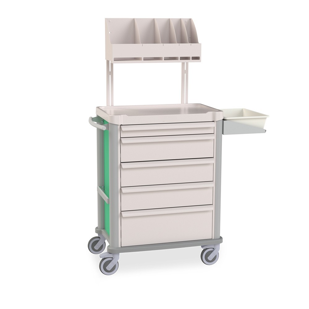 Eolis® Plaster Cart with Height Adjustable Bridge | Teal